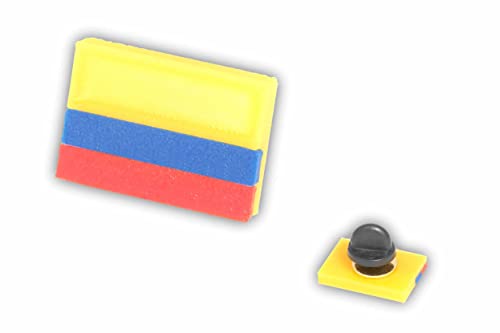 Amazon.com: Colombian Flag Lapel Charm Pin with Rubber Backing ...
