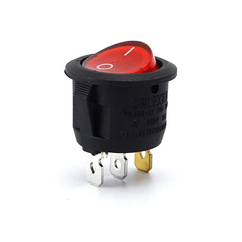 CABLEPELADO SPST 3 Pin ON-OFF Rocker Switch | 3 Terminal Switch | 6A ...