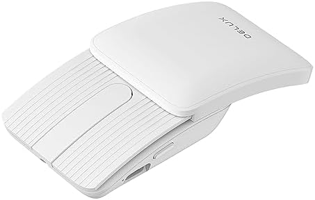 DELUX Portable Bluetooth Foldable Mouse, Wireless Sliding 2-in-1 Mini ...