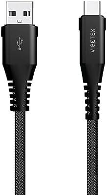 Vibetex Nylon Type C power bank cable for charging and data cable (480 ...
