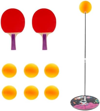 Toyshine Table Tennis Ping Pong Trainer Set with 2 Bats, 2 Balls and 1 ...