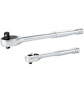 MAXPOWER Socket Wrench, 1/2" & 3/8" Drive Ratchet Socket Wrench, 1/4 ...