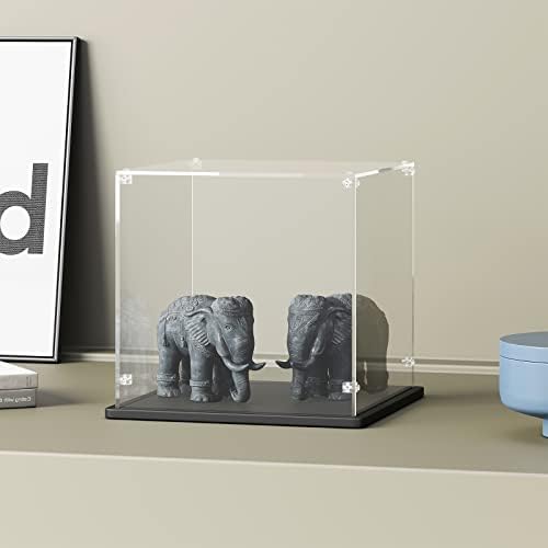 Amazon.com: Gemutlich Acrylic Display Case 10 Inch Cube - 3mm Thick ...