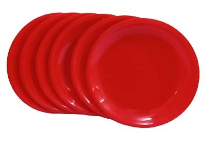 Buy Coolkart Quarter Plates Set of 12 - Size 7.5 Inch, Non Breakable ...
