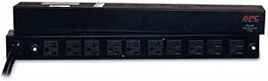Amazon.com: APC Rack Mount PDU, Basic 100V-120V/30A, (10) Outlets, 1U Horizontal Rackmount ...