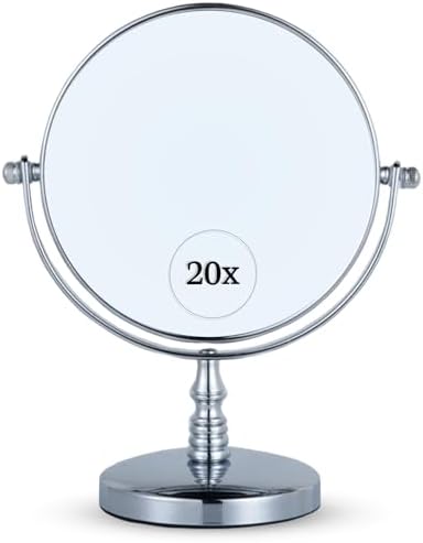 MIRRORVANA 20X Magnifying Makeup Mirror - Double Sided 20X/1X, Free ...