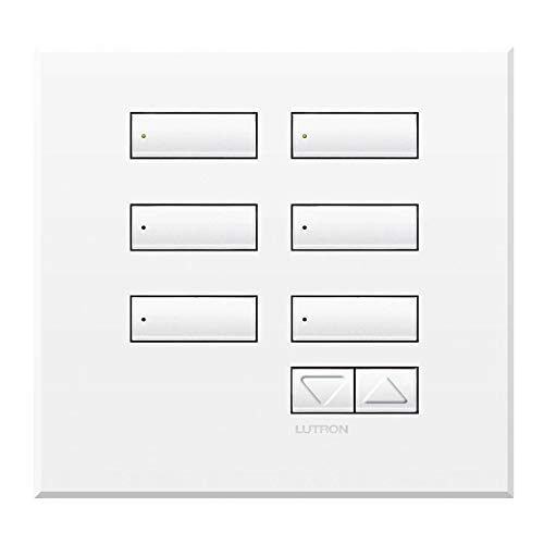 Lutron QSWE-6BRLI-AW See Touch QS Wall Station 6-Button : Amazon.in ...