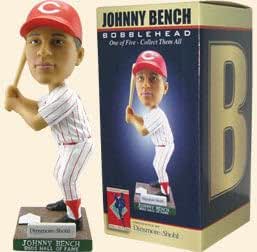 Johnny Bench Letter B Reds Hall of Fame '11 Bobble Cincinnati Reds ...
