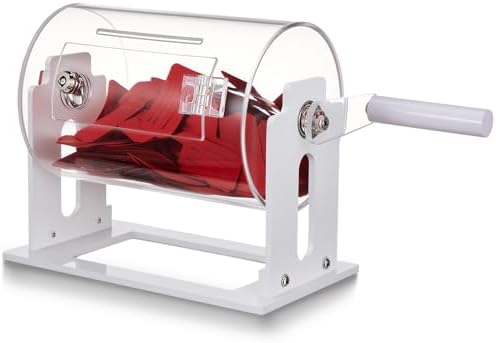 Amazon.com : Leinuosen Acrylic Raffle Drum, 8.7 x 5 x 7 Inches Clear ...