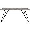 Amazon.com - Flash Furniture HG-DT012-78054-GG 63x31.5 Concrete Dining ...