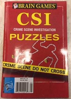 Brain Games CSI Puzzles Magazine ( Crime Scence Investigation 40018 No ...
