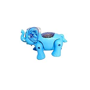 Buy Thri Star Battery Operated Elephant with Flashing Light and Sound ...