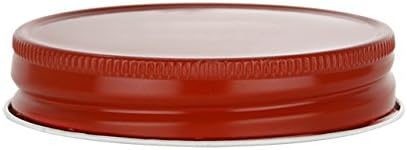 Amazon.com: Nakpunar 12 pcs Red Mason Jar Lids with Plastisol Liner ...