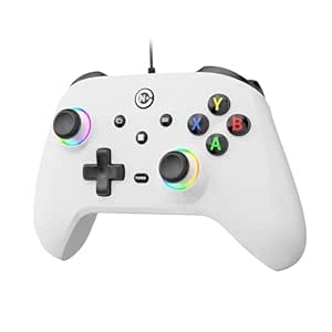 Amazon.com: FAHJYXOM Wired PC Game Controller，Enhanced Wired 7.6ft ...