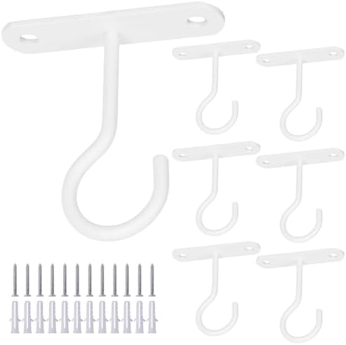 Amazon.com: NACETURE Ceiling Hooks for Hanging Plants 2 Pack - Square ...
