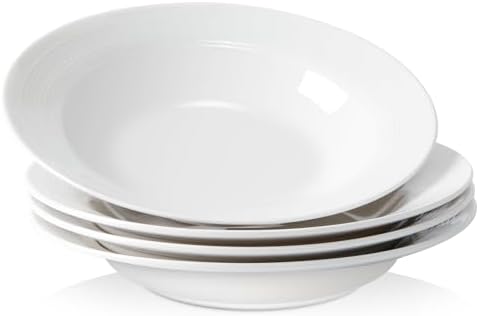 Amazon.com | NUTRIUPS 8.5'' Soup Plates Set of 4, 250ml, Wide Rimmed ...