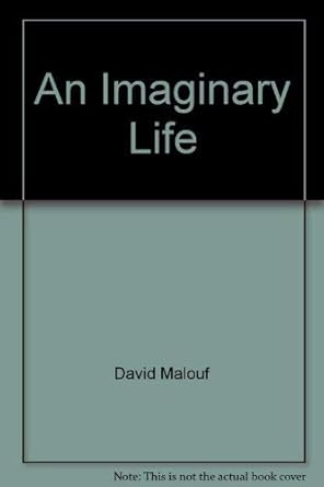 An Imaginary Life: David Malouf: 9780330271882: Amazon.com: Books