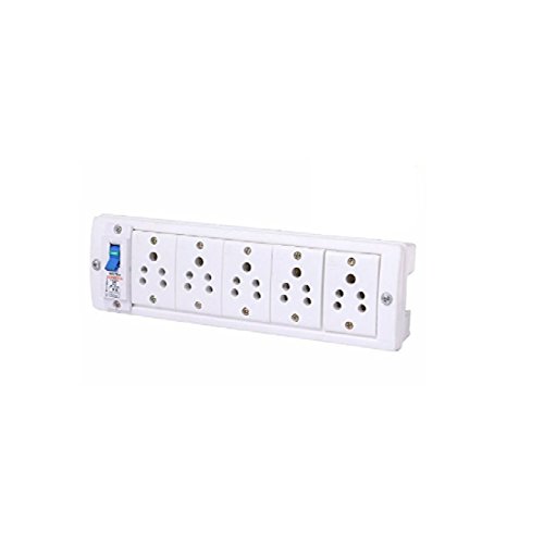Buy power strip extension multi outlet board 5 Anchor Socket with MCB ...