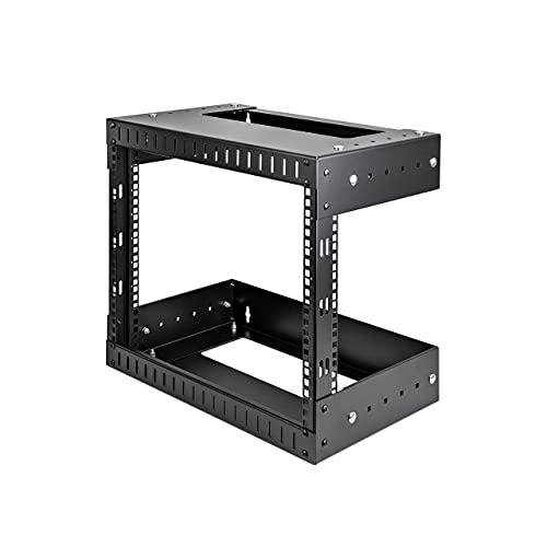 StarTech.com 8U 19" Wall Mount Network Rack - Adjustable Depth 12-20" 2 ...