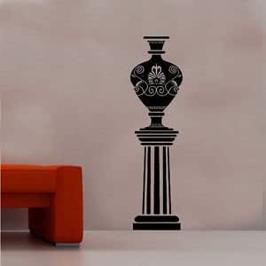 Stunning Stickers Ancient Greek Vase On Column Wall Sticker : Size ...