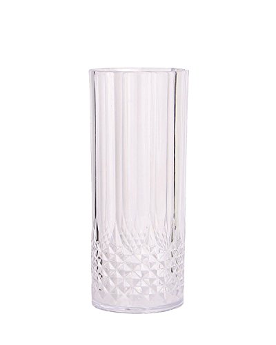 Snapklik.com : 16 Oz Crystal-like Hard Plastic Disposable Highball Glasses