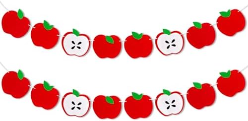 Amazon.com: JarThenaAMCS 2Pcs 8.2Ft Back to School Felt Banner Cute ...