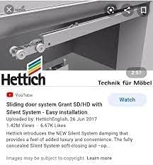 Hettich 928965401 TL-80 Sliding Kit for Sliding Door up to 80Kg ...
