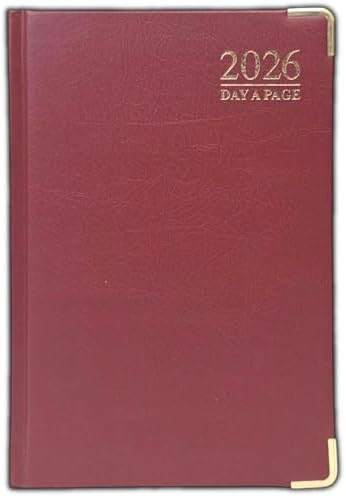 ORBITRON 2025 A4 A5 A6 Day A Page Padded Hardback Desk Diary with Metal ...