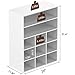 Amazon.com: HAIOOU Shoe Cubby, 9-Cube Stackable Wood Shoe Rack ...