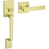 Haidms Gold Front Door Handle, Modern Brushed Gold Exterior Door Handle ...