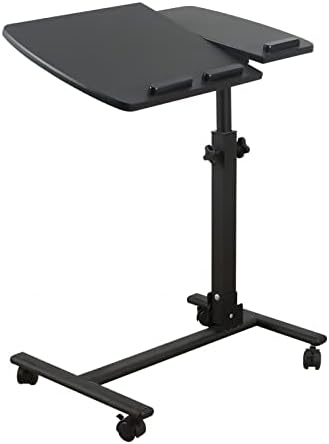 OZHOMY Tilting Mobile Laptop Computer Desk Height-Adjustable 360 ...