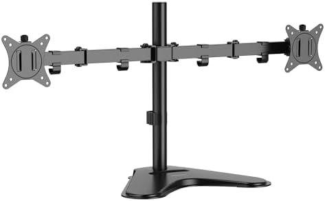 Amazon.com: Mount-It! Dual Monitor Stand for Desks, Dual Monitor Arm ...