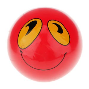 9" Inflatable Bouncy Smiley Emoji Beach Pool Party Ball Kids Toy-Red ...