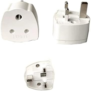 India to UK Plug Adapter,SHUOMAO 3 Pin Indian to Uk Travel adaptor with ...