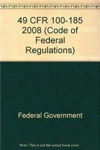 2008 49 CFR 100-185, LARGE PRINT (2008 Title 49: Transportation, LARGE ...
