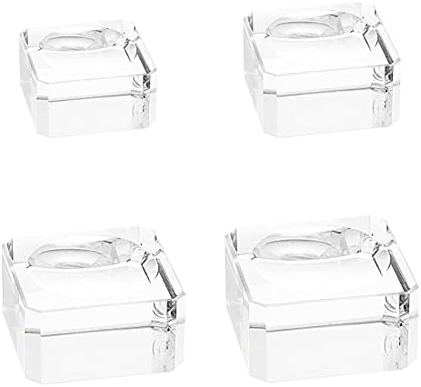 Amazon.com: SATINIOR 2 Pack Crystal Ball Stand Clear Sphere Stand ...