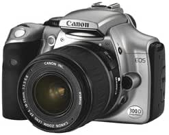 Canon Eos 300d Digital Slr Camera 6mp With Ef18 55mm Lens