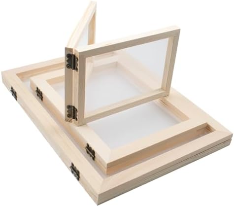 Amazon.com: Fansunta 3 Pcs Wooden Frame for Paper Making - DIY Paper ...