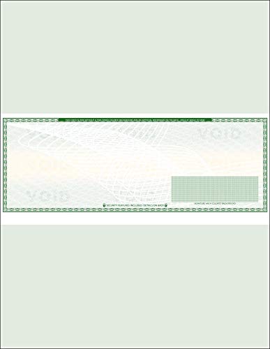 Snapklik.com : 500 Blank Check Stock - Check In Middle Art Deco- Paper ...
