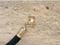 Brass wall eyelet for rope barriers - Amazon.com