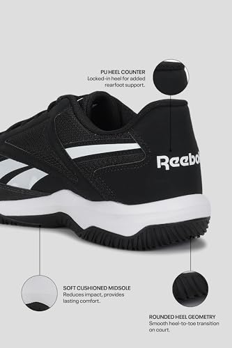 Reebok Men's Tennis Shoe - Baseliner - White - Lightweight, Cushioned ...