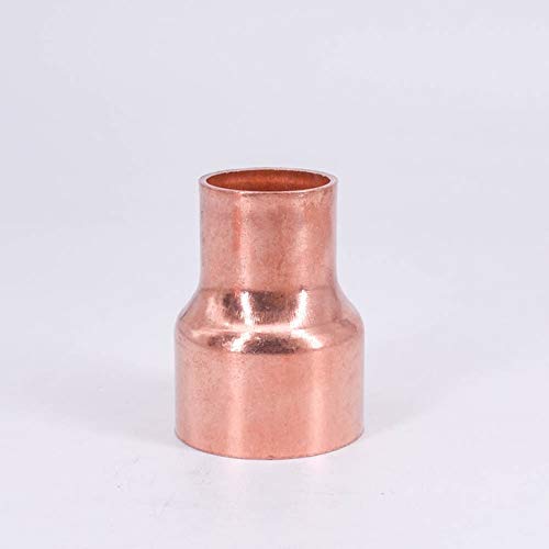 HI5 42mmX28mm Inner Diameter Copper End Feed Straight Reducing Coupling Plumbing Fitting Scoket ...