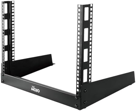 Tecmojo 2 Post Desktop Server Rack Open Frame Rack for 19in AV/Data ...