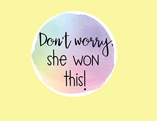 Amazon.com: Don't Worry She Won This Stickers - Mailing Stickers ...
