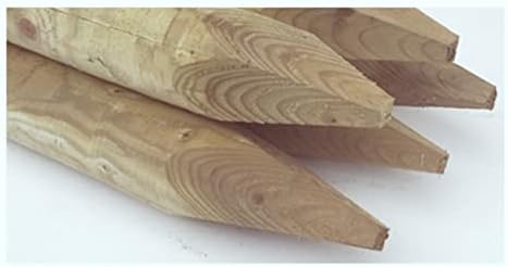 Half Round Fence Posts | 1.8m (6ft) x 100mm | 10 Pack | Pressure ...