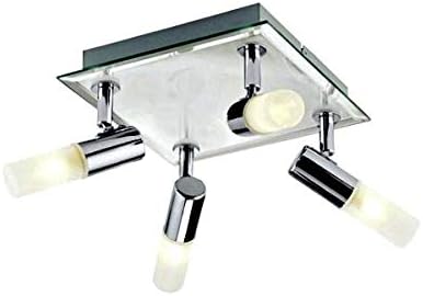 Milano Square Bathroom 4 Spotlight - Chrome. : Amazon.co.uk: Lighting
