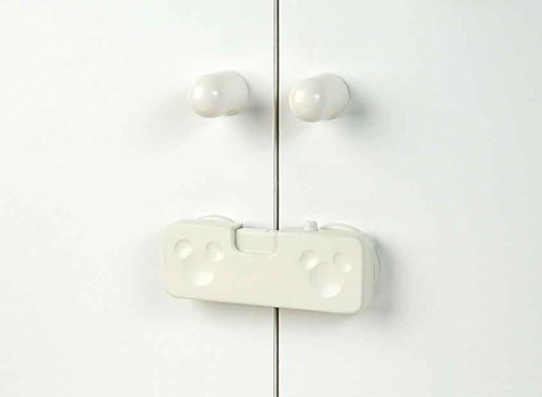 Amazon.com : Double Lock Cabinet Lock White : Baby
