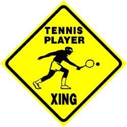 Amazon.com: Texsign Tennis Player Crossing Sign * Sport Caution : Home ...