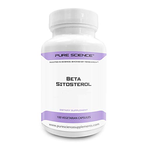 Pure Science Supplements Beta-Sitosterol 375mg, 30 V-Caps/Bottle, 100 ...