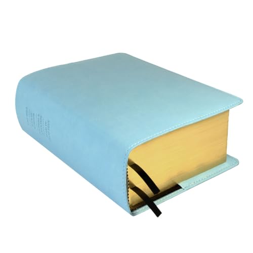 Amazon.com: Light Blue Scripture Slip Cover - Simulated Leather - LDS ...